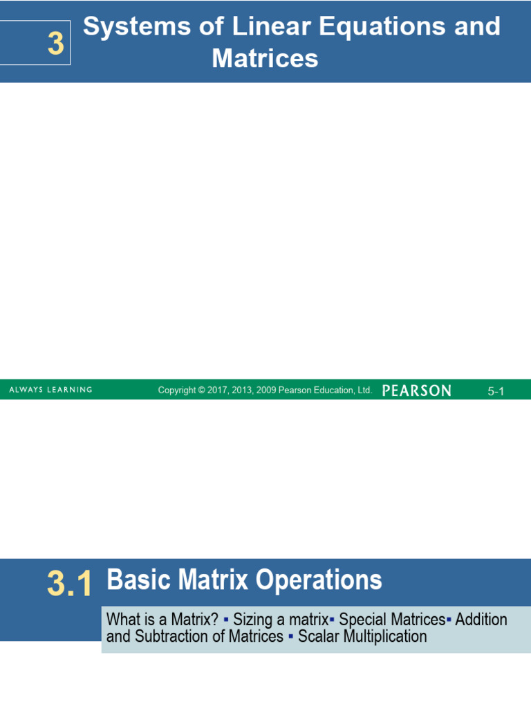 Week1 Math2 | PDF | Matrix (Mathematics) | Algebra