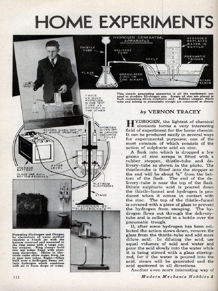 Home.experiments.with.hydrogen | PDF