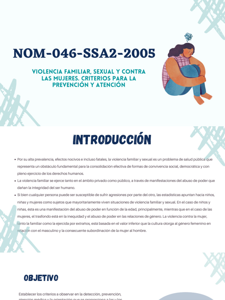 Norma 046 Ssa2 2005 | PDF | La violencia contra las mujeres | Violencia doméstica