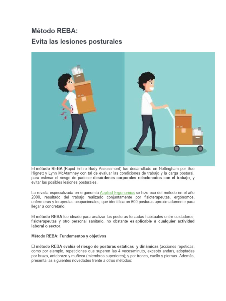 Método REBA | PDF | Tecnología e ingeniería