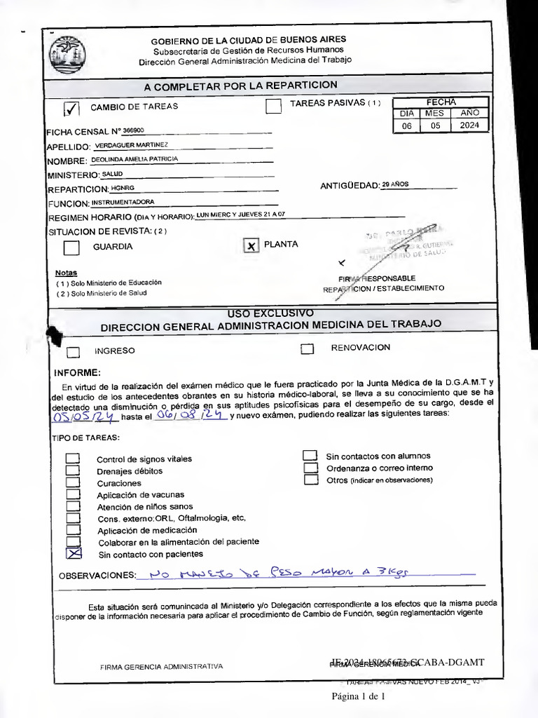 If 2024 18065673 Gcaba Dgamt | PDF | Medicina | Cuidado de la salud