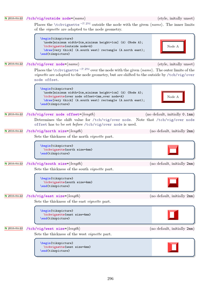 TikZ Vignette Positioning Guide | PDF | Geometry