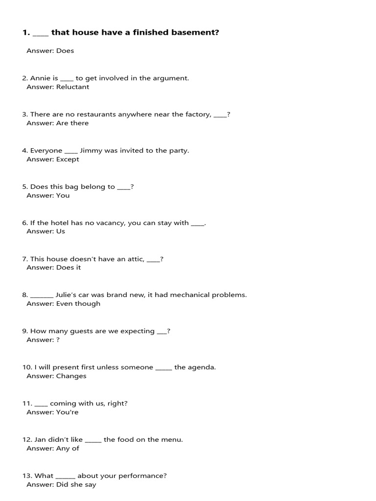 Fiverr English Test Question & Answer | PDF