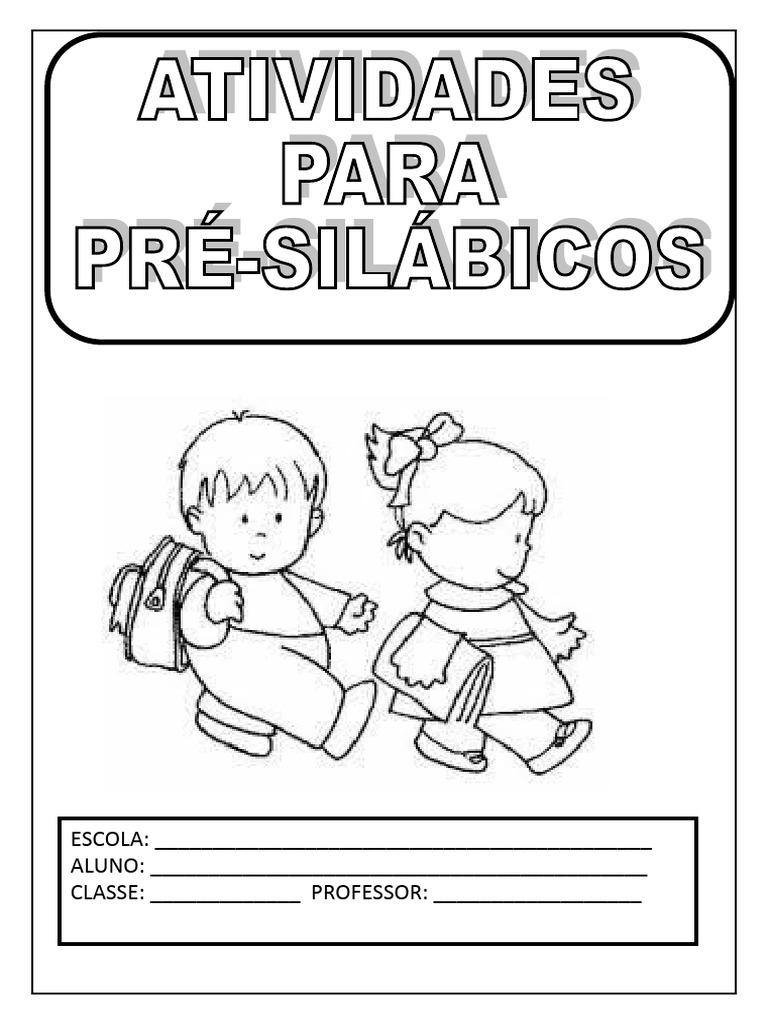 Atividades Para Pre Silabicos Pdf Escrita