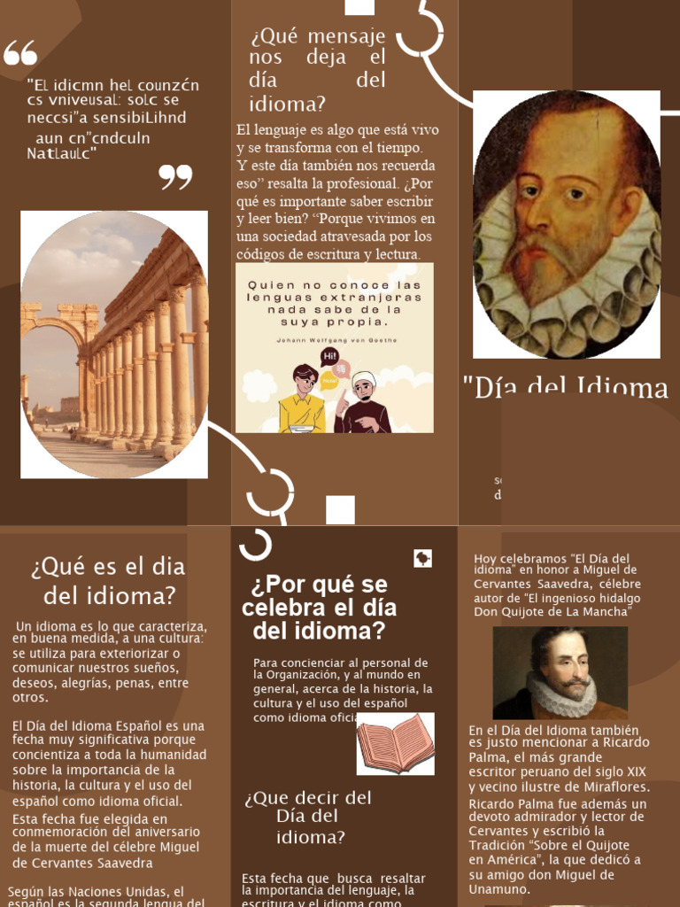 Brown Creative World City Tour Trifold Brochure | PDF | Don Quijote ...