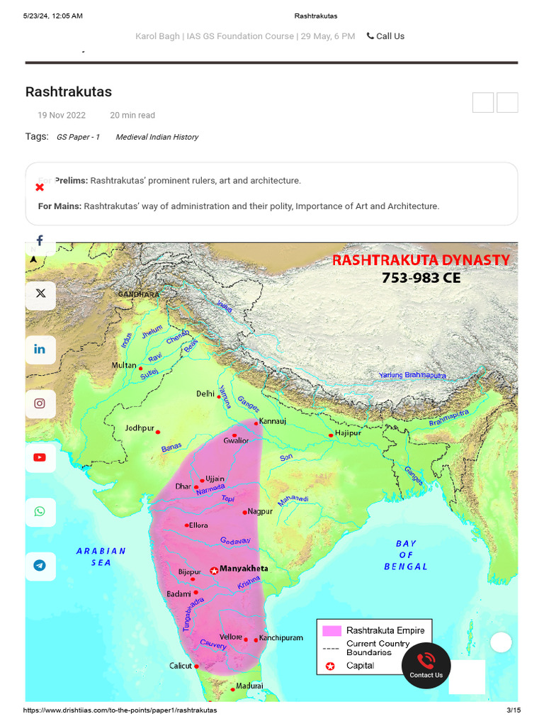 Rashtrakutas | PDF | History | Classics