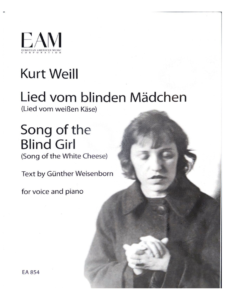 Kurt Weill, Lied Vom Weißen Käse | PDF