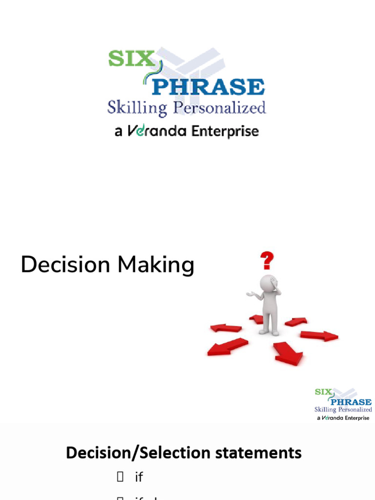 L3_Decision making and Control structures | PDF | Computer Programming ...