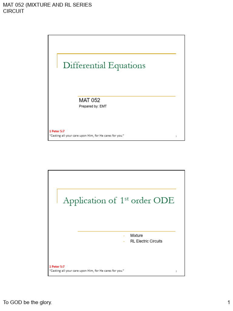 RL Circuits & Mixture Problems Guide | PDF | Electrical Network ...