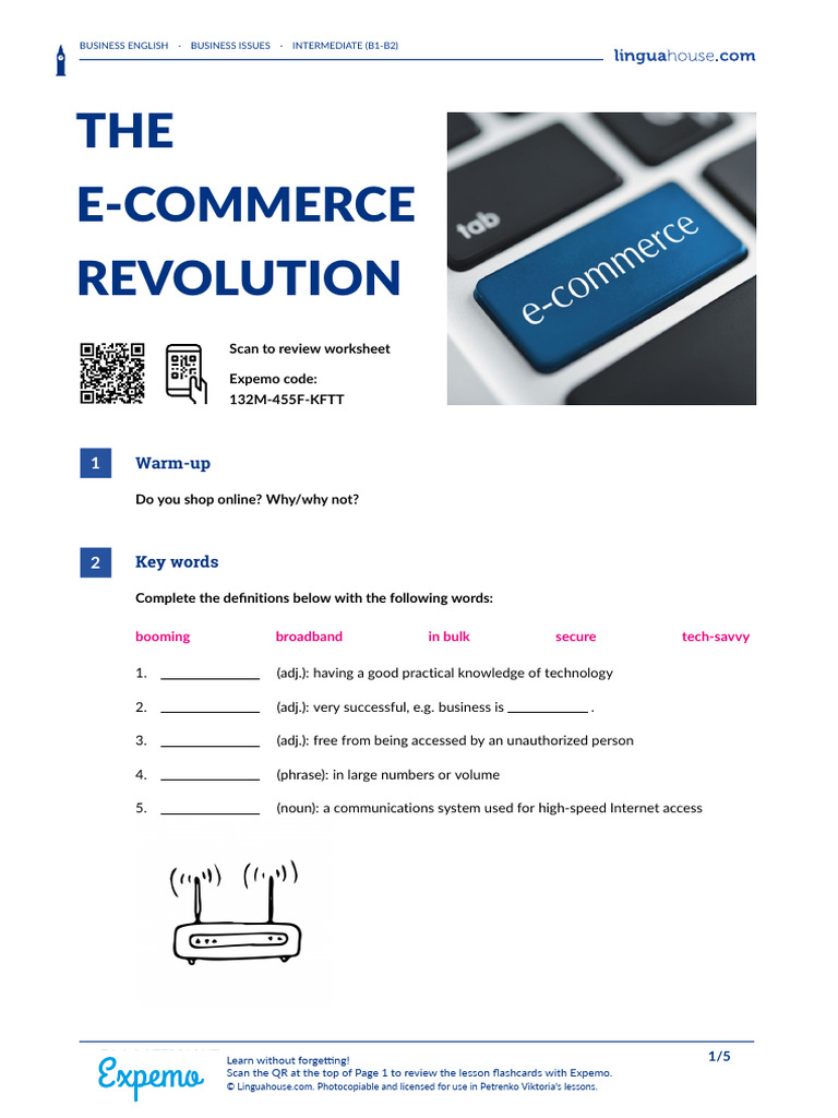 The e Commerce Revolution British English Student Ver2 | PDF | Retail ...