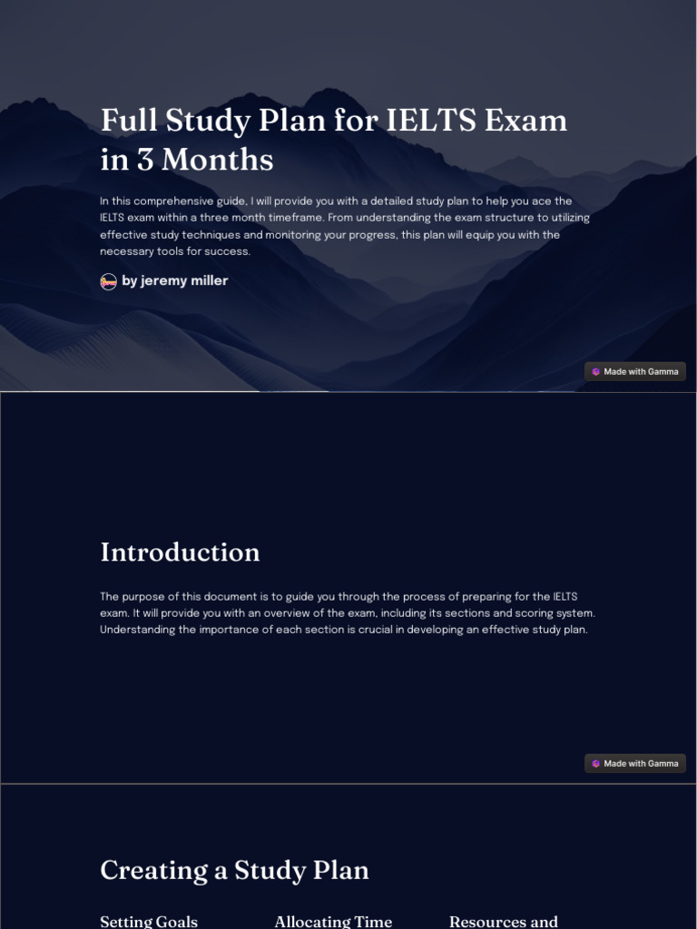 3-Month IELTS Preparation Guide | PDF | Reading Comprehension | Human ...
