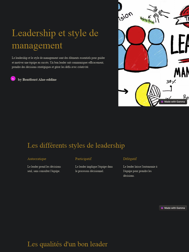 Leadership Et Style de Management | PDF | Direction