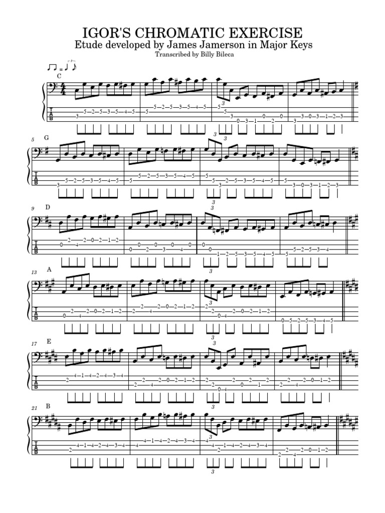 Igors Chromatic Exercise | PDF