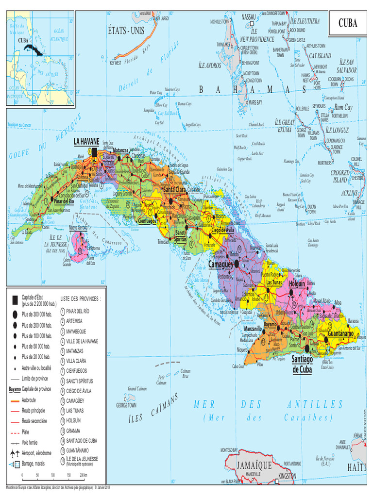 Mapa de Provincias de Cuba y Caribe | PDF