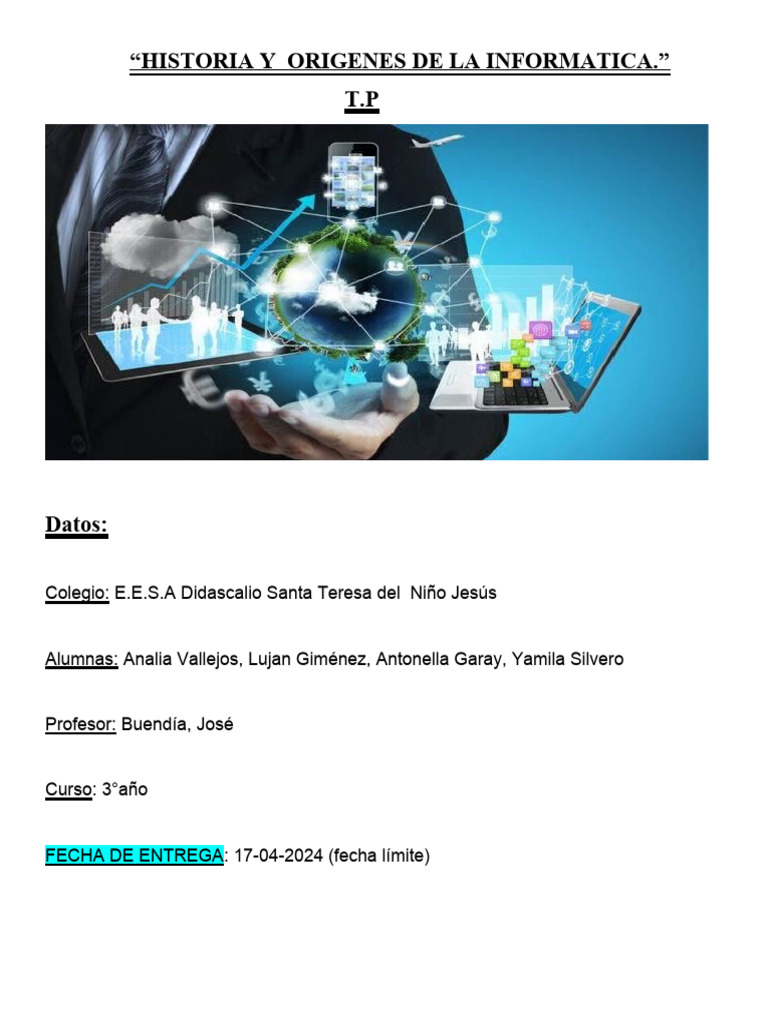 Historia y Orígenes de La Informática | PDF | Circuito integrado ...