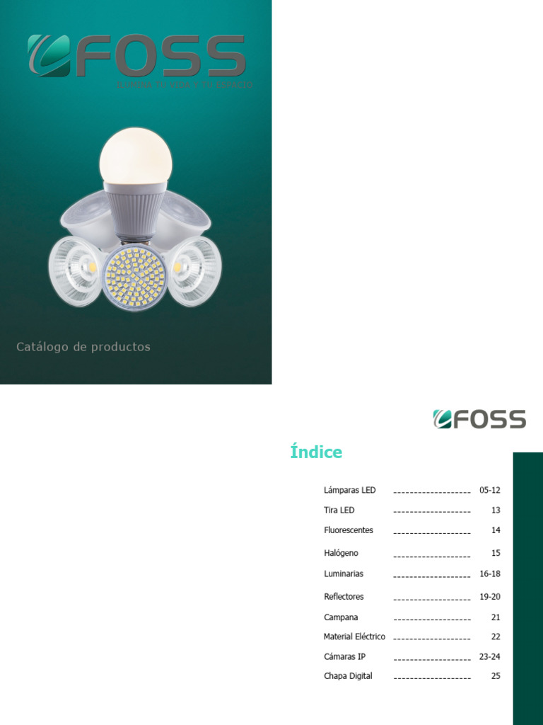 Catalogo-2018-Final - Foss Ledds y Focos | PDF | Diodo emisor de luz ...
