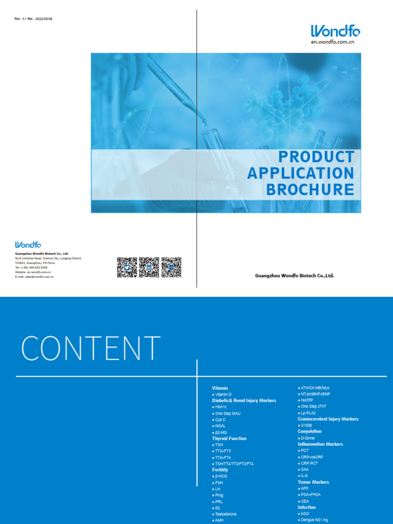 Correlacion-Product Application Brochure (Finecare) 2022 | PDF ...