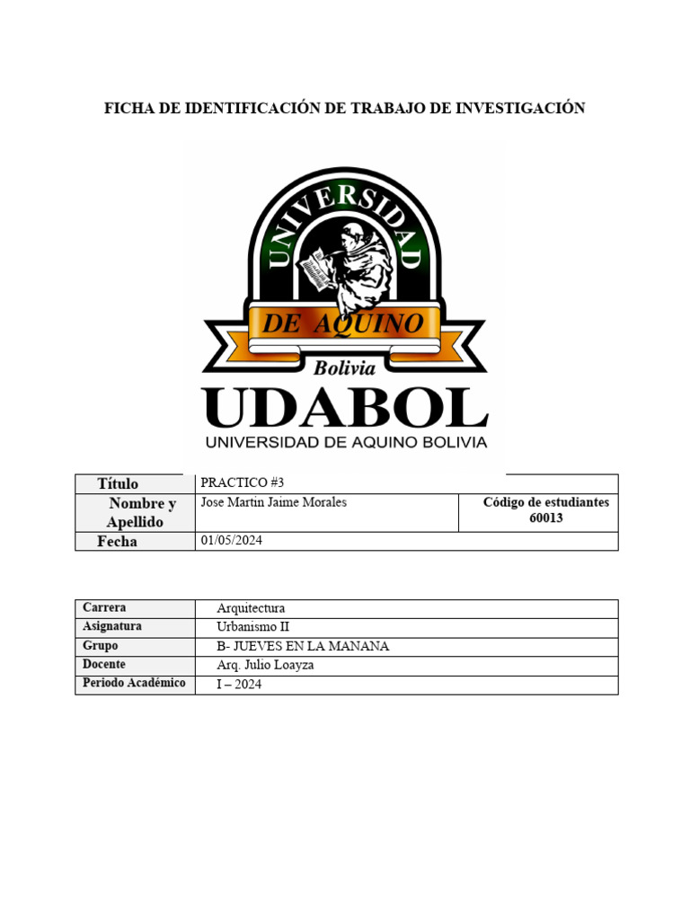 Pract#3-Urb Ii | Descargar gratis PDF | Calidad de vida