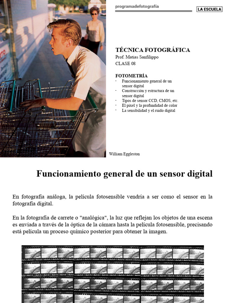 Fotometría y Sensores Digitales en Fotografía | PDF | Píxel ...