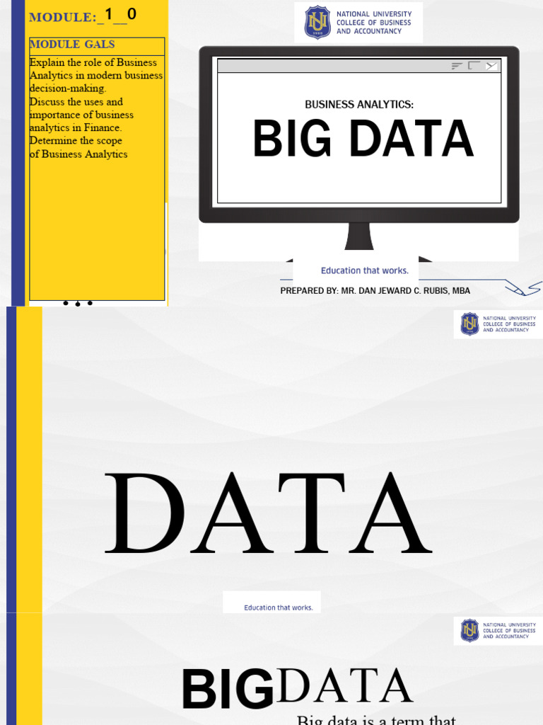 Module 10 - Big Data | PDF | Big Data | Analytics