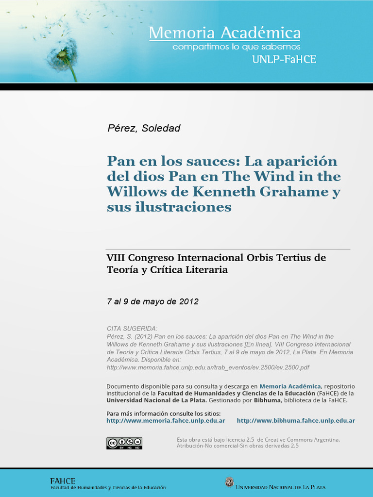 Pan en Los Sauces | PDF | El viento en los sauces