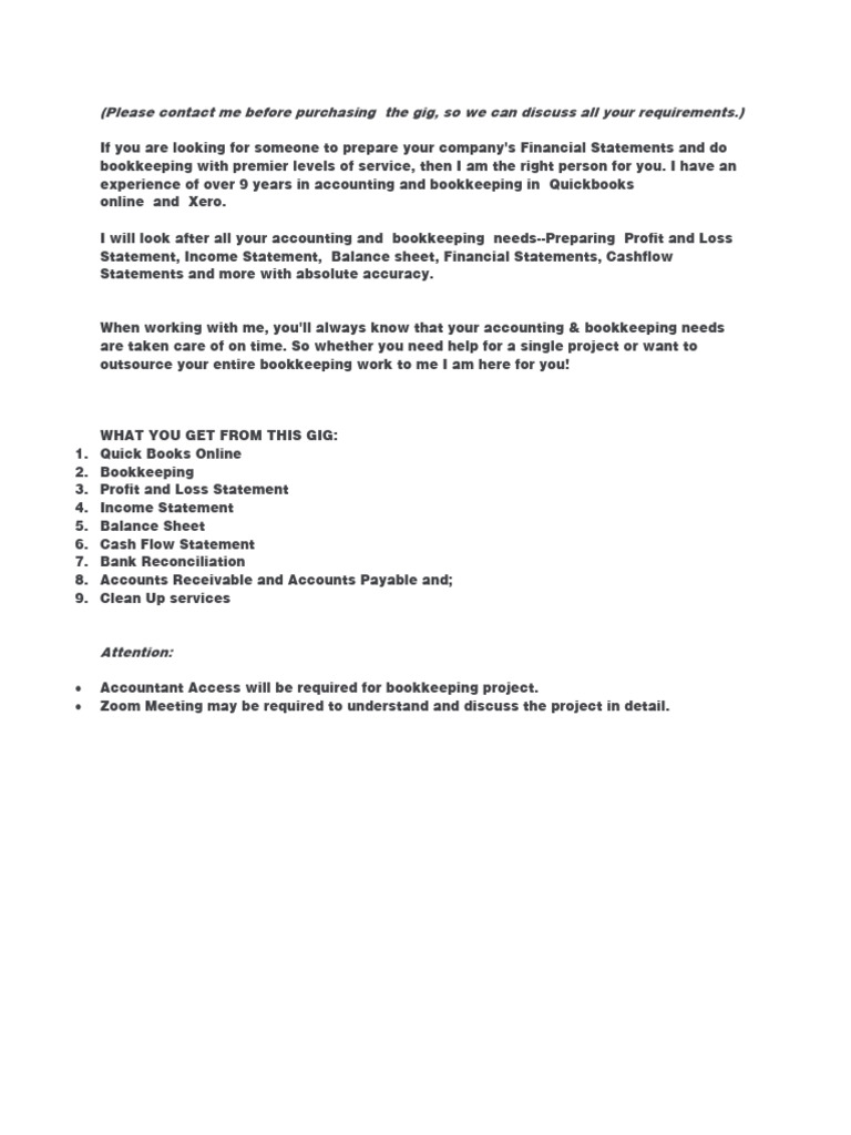 Seller Job Posting | PDF | Bookkeeping | Quick Books