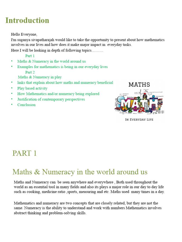Maths & Numeracy in The World Around Us Corrected | PDF | Mathematics ...