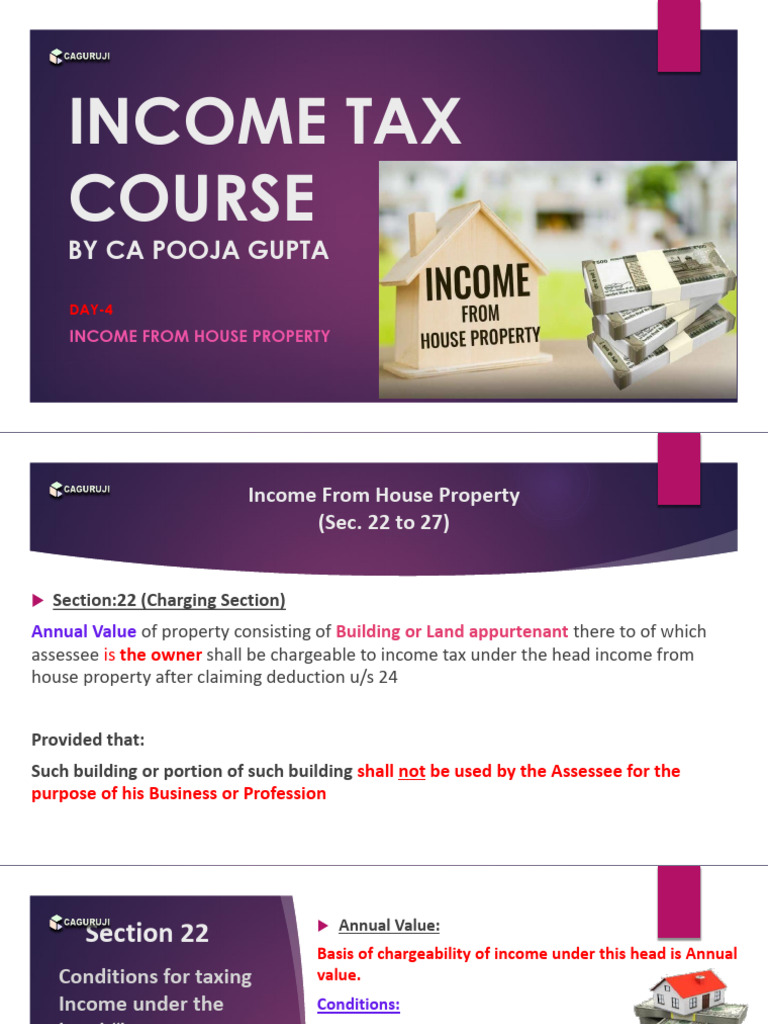 Income From House Property | PDF | Tax Deduction | Interest