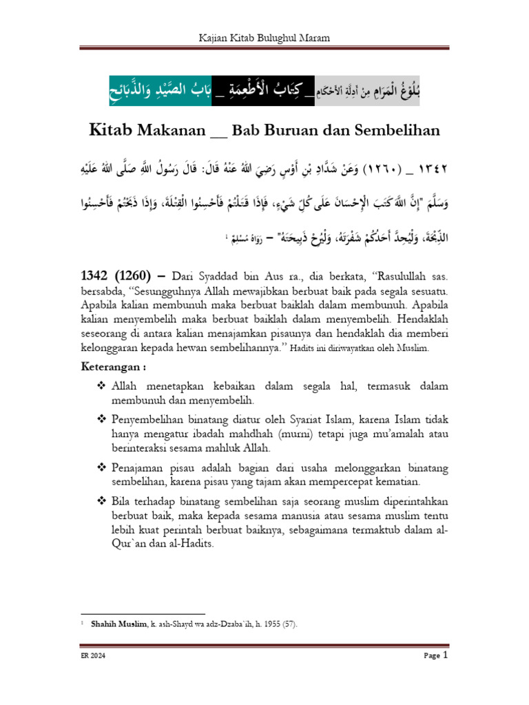 Kajian Bulughul Maram | PDF