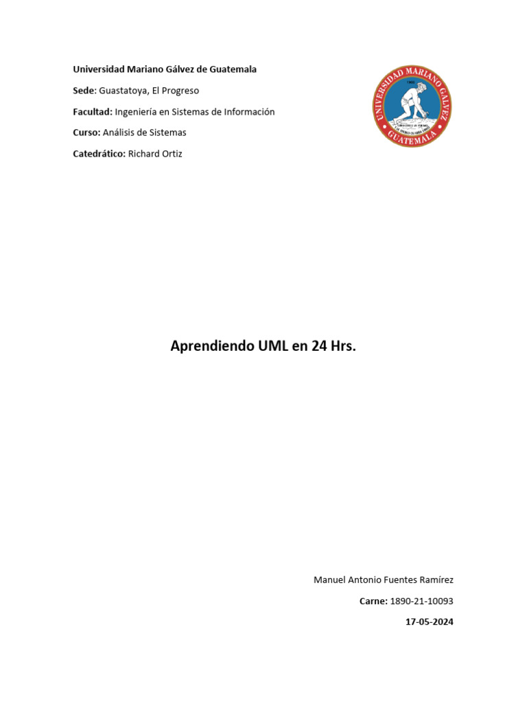 Aprendiendo UML en 24 hrs | PDF | Lenguaje de modelado unificado ... Aprendiendo UML en 24 hrs | PDF | Lenguaje de modelado unificado ...