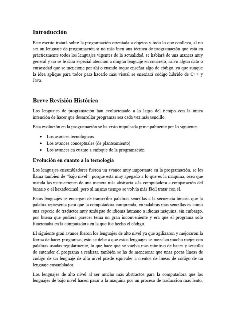 sintesis OOP | PDF | Objeto (informática) | Herencia (Programación ... sintesis OOP | PDF | Objeto (informática) | Herencia (Programación ...