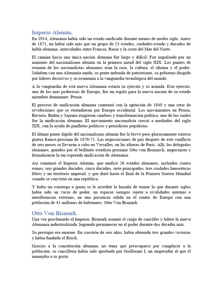 Imperio Aleman | PDF | imperio Alemán | Alemania