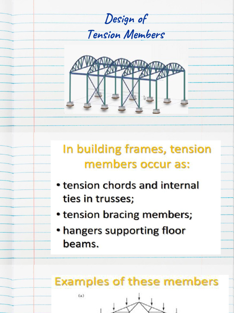 3 Design of Tension Members Sept 2023 | PDF | Tension (Physics ...