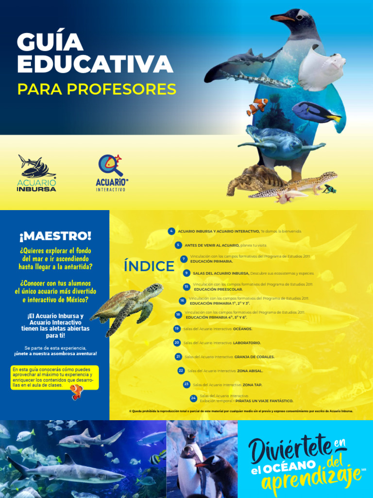 Guía Educativa del Acuario Inbursa | PDF | Biodiversidad | Agua