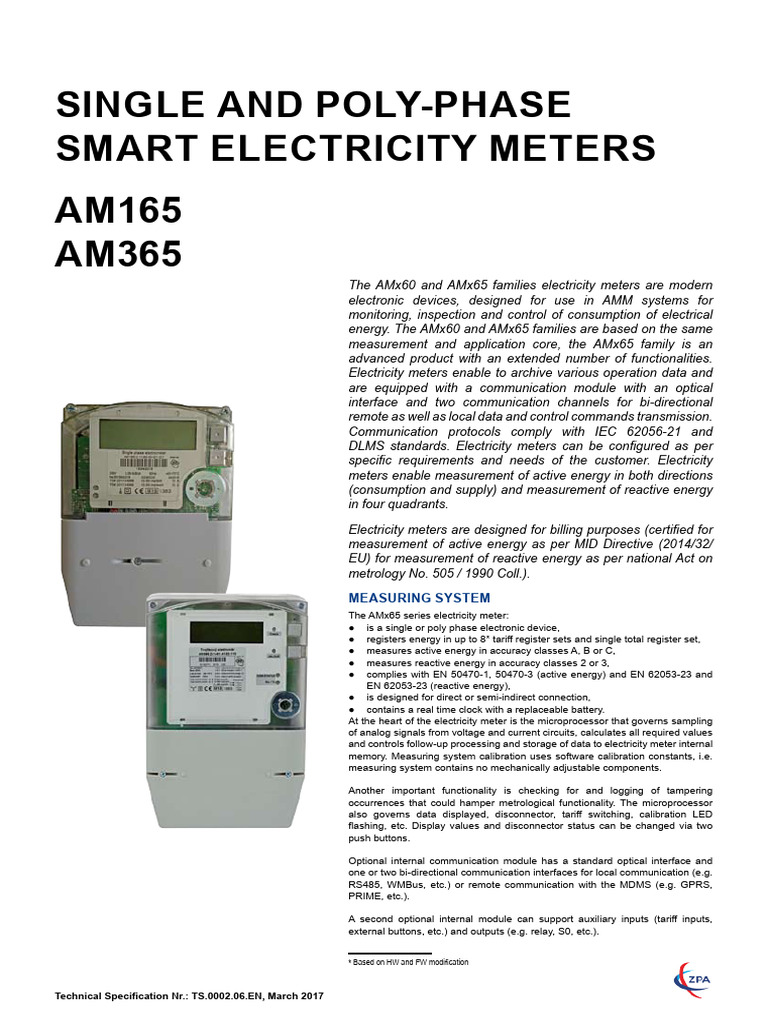 AM365 DE Technical Specification | PDF | Electromagnetic Compatibility ...