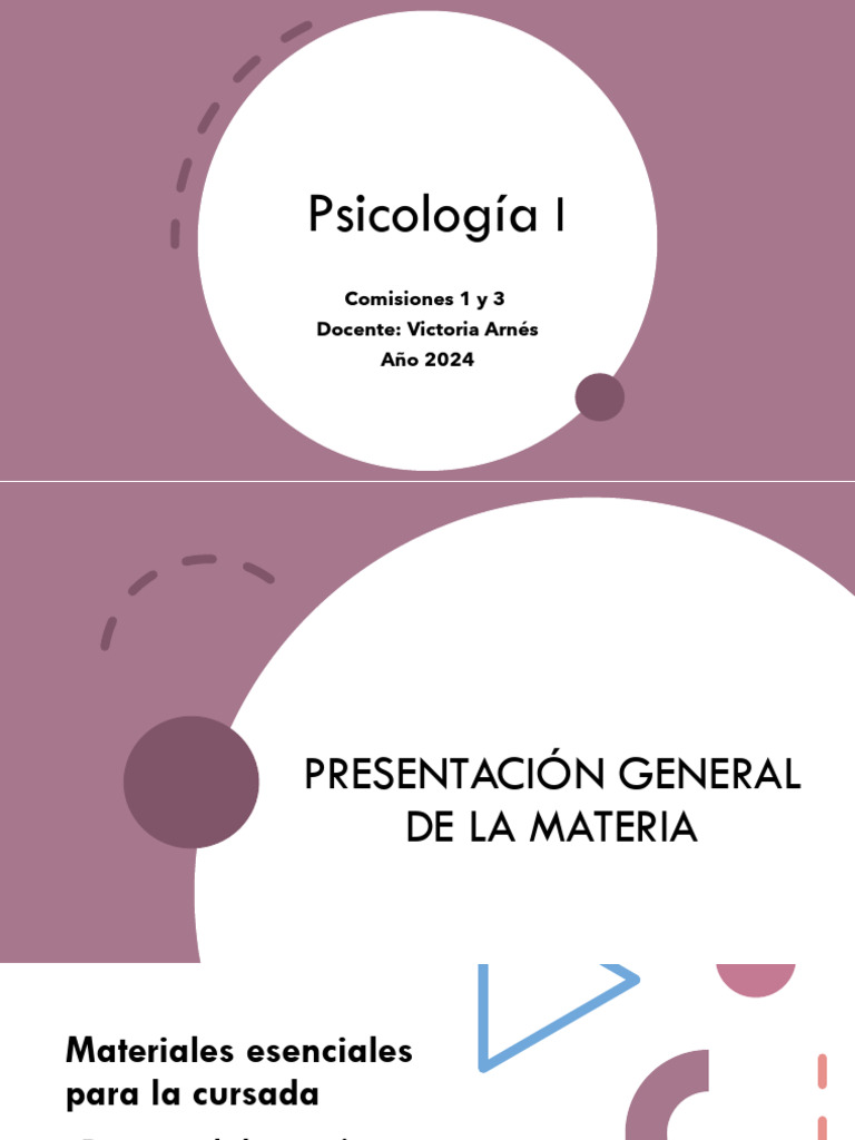 Presentación - Tp 1 y 2 - Psicología 1 | Descargar gratis PDF | Sicología | Conocimiento