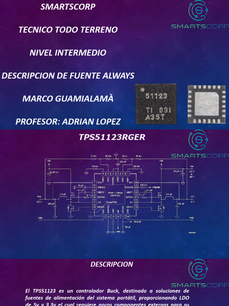 Controlador Buck TPS51123: Especificaciones y Pines | PDF | Fuente de ...