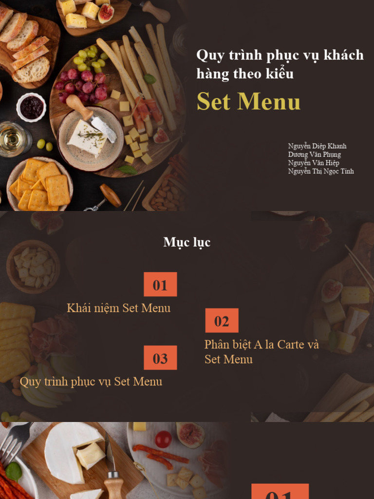 Quy Trình Phục Vụ Theo Set Menu | PDF