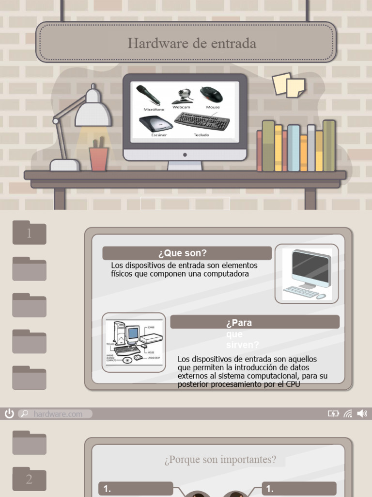 Hardware de Entrada Presentacion | PDF | Hardware de la computadora | Ciencias de la Computación