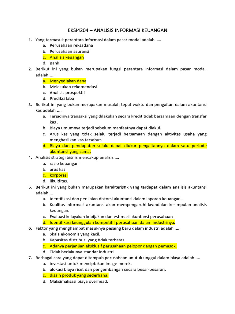 Latihan UAS AIK 2 | PDF | Hukum