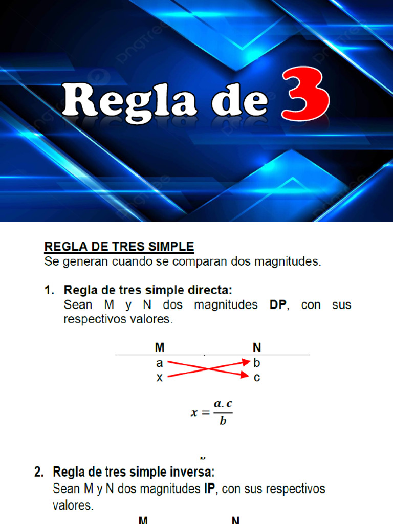 Regla de Tres | PDF