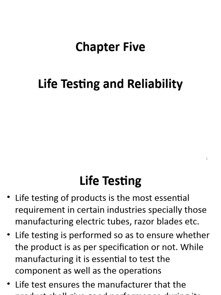 SQC Chapter 5 | PDF | Reliability Engineering