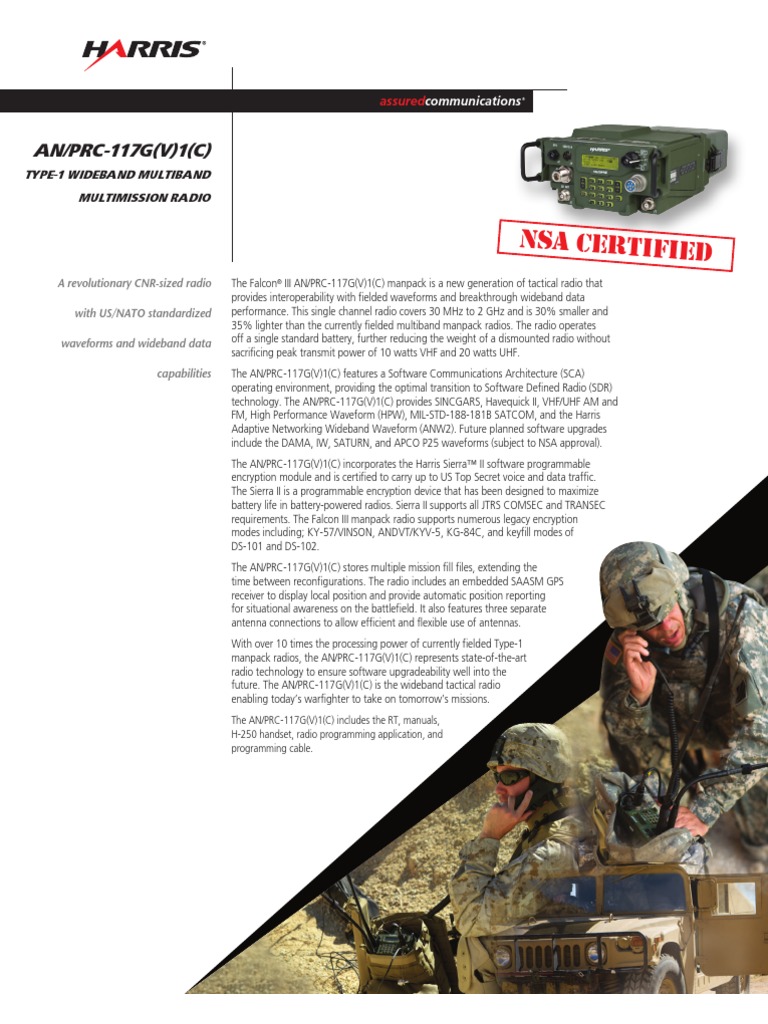 An PRC 117G | PDF | Software Defined Radio | Ultra High Frequency