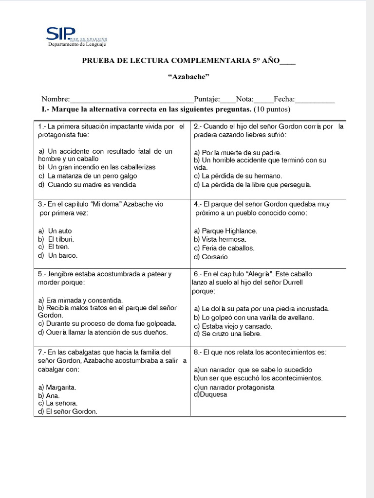 Dokumen - Tips Prueba-Azabache | PDF