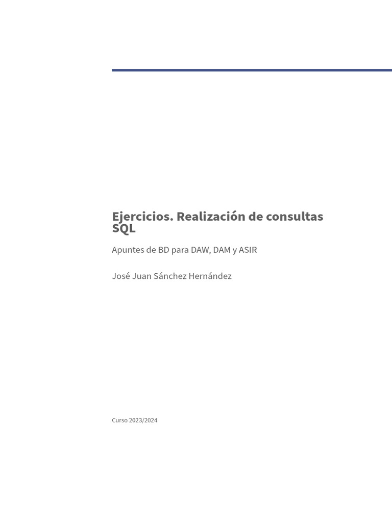 Index Solucion | PDF | SQL | Recuperación de información