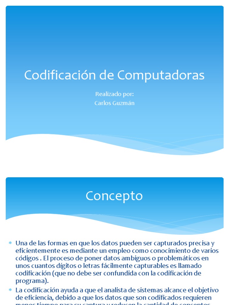 Codificacion de Computadoras | PDF | Decimal codificado en binario ...
