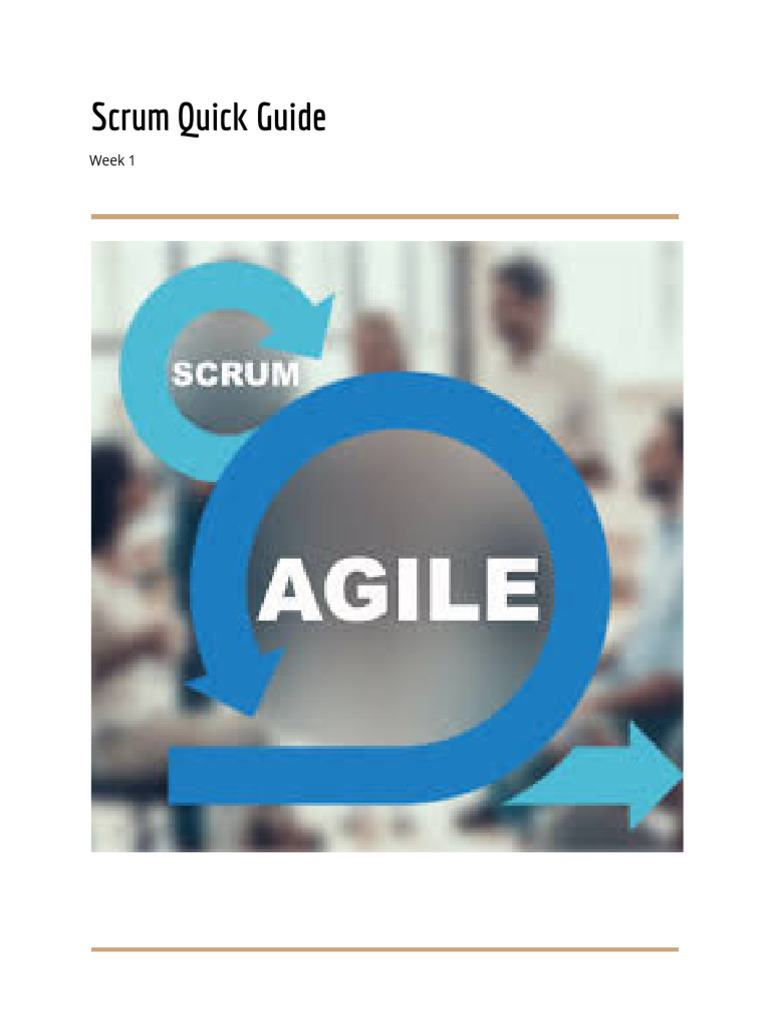 Scrum Training Notes - Week 1 | PDF | Agile Software Development ...