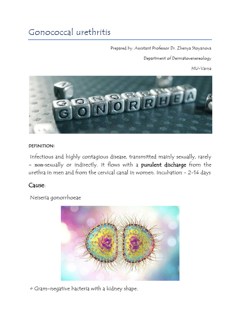 Gonococcal Urethritis | PDF | Medical Specialties | Diseases And Disorders