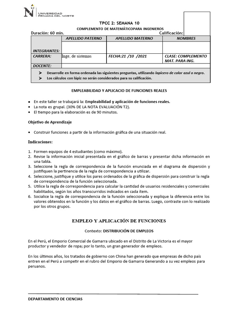 Taller de Competencias TPCC t2 2021 2 | PDF