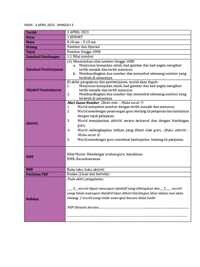 ISNIN m3 2023 2024 | PDF